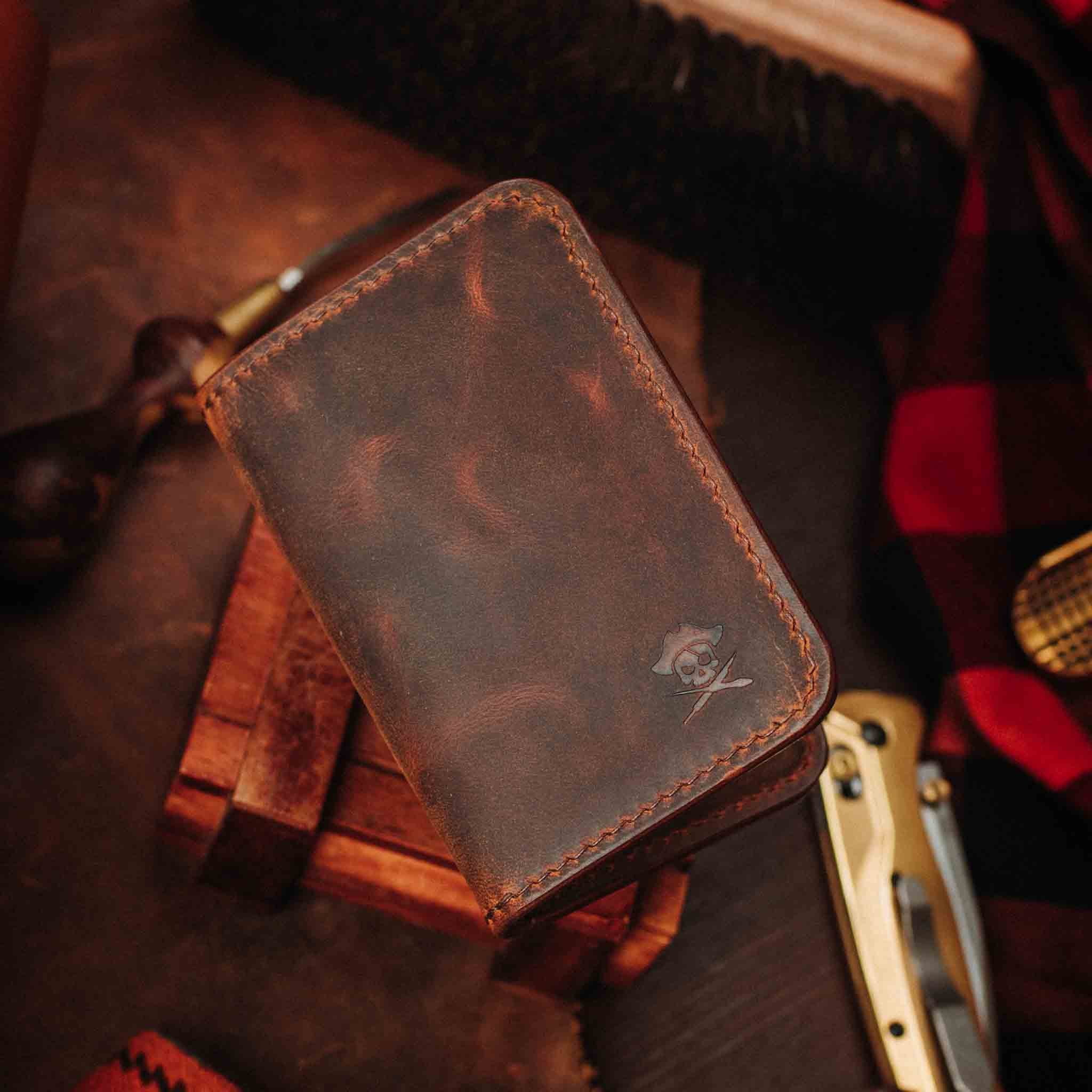 Buccaneer - Bifold Slim EDC Leather Wallet - Pirate Goods
