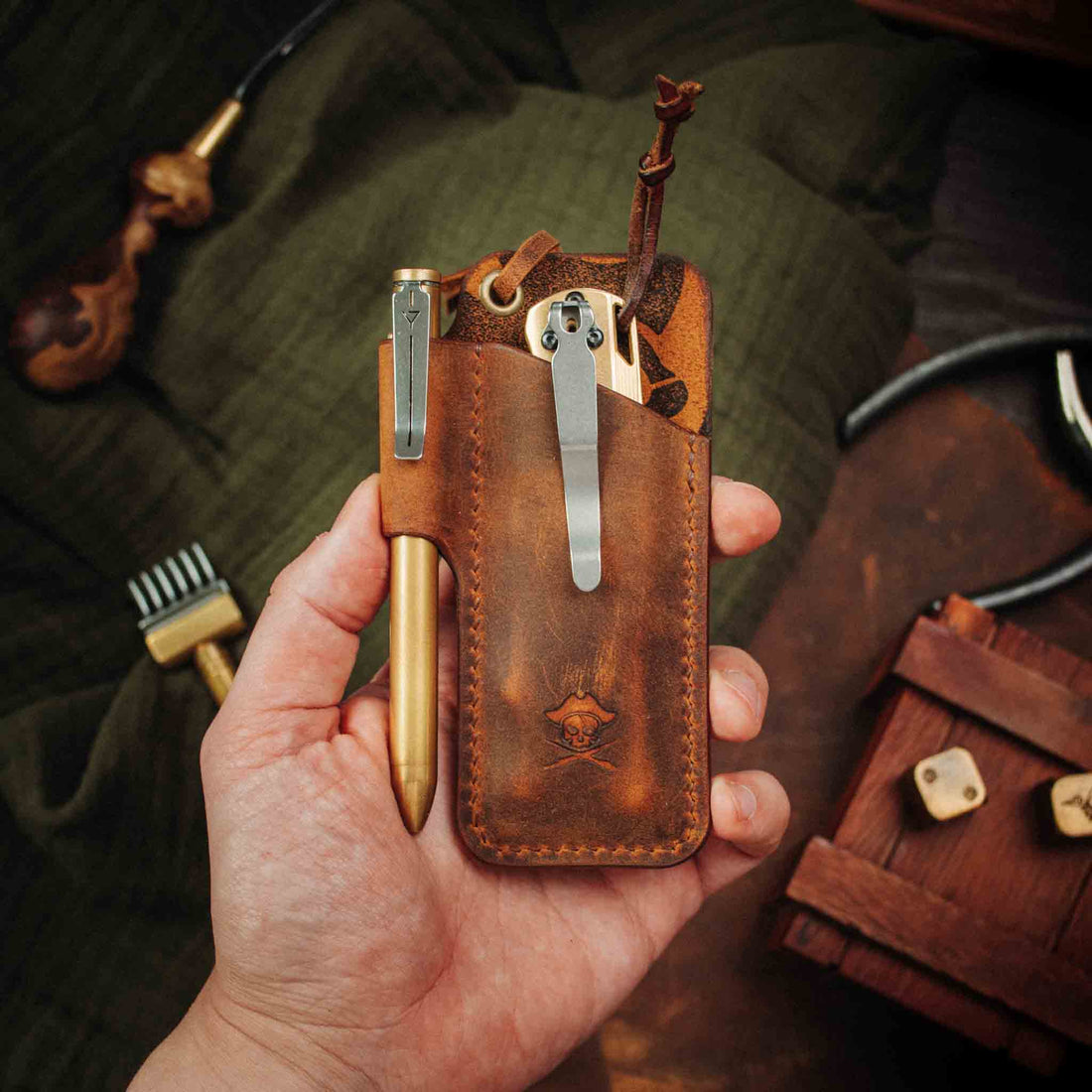 Knife Sheath - Sailor | Leather EDC | Pocket Knife Holder – Pirate Goods