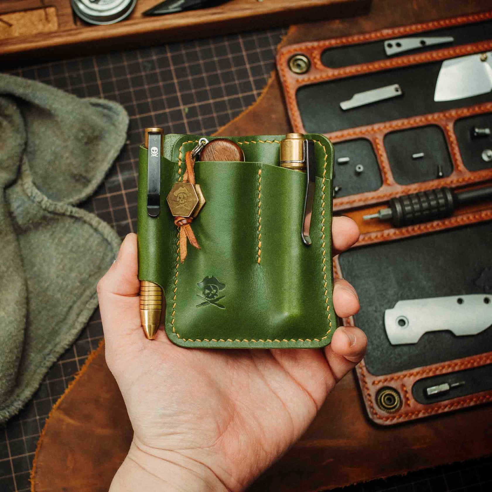 First Mate v2 - Leather EDC Organizer with Belt Attachment - Pirate Goods