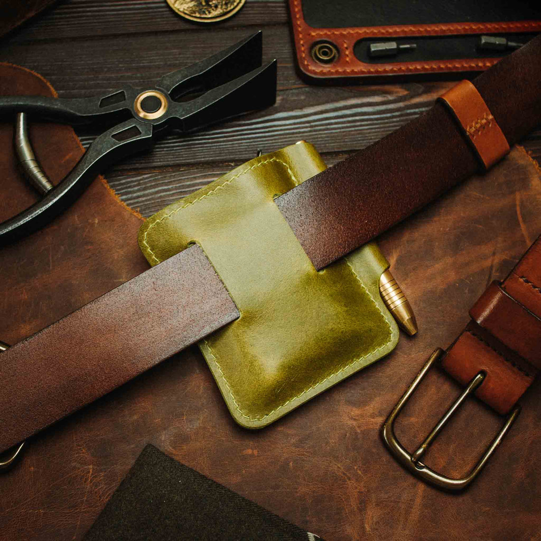 First Mate v2 - Leather EDC Organizer with Belt Attachment - Pirate Goods